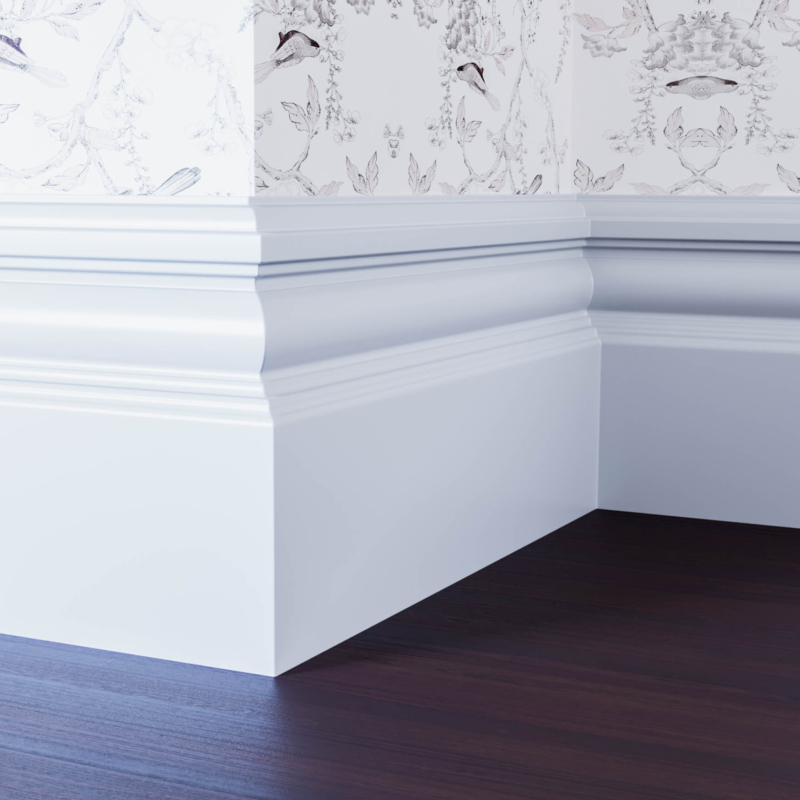 Edwardian Moisture Resistant MDF Skirting Board - myskirtingboards.co.uk